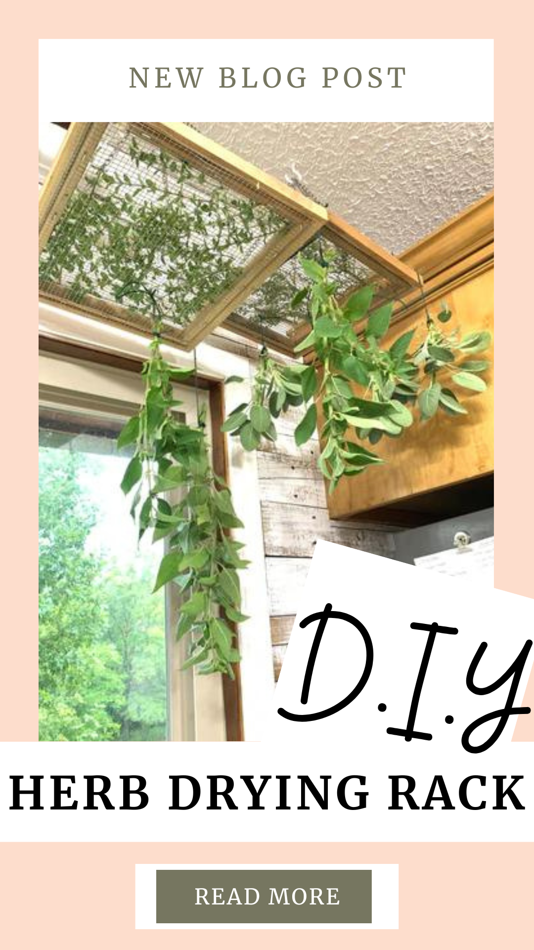 DIY Herb Drying Rack - Wildwood Wonder